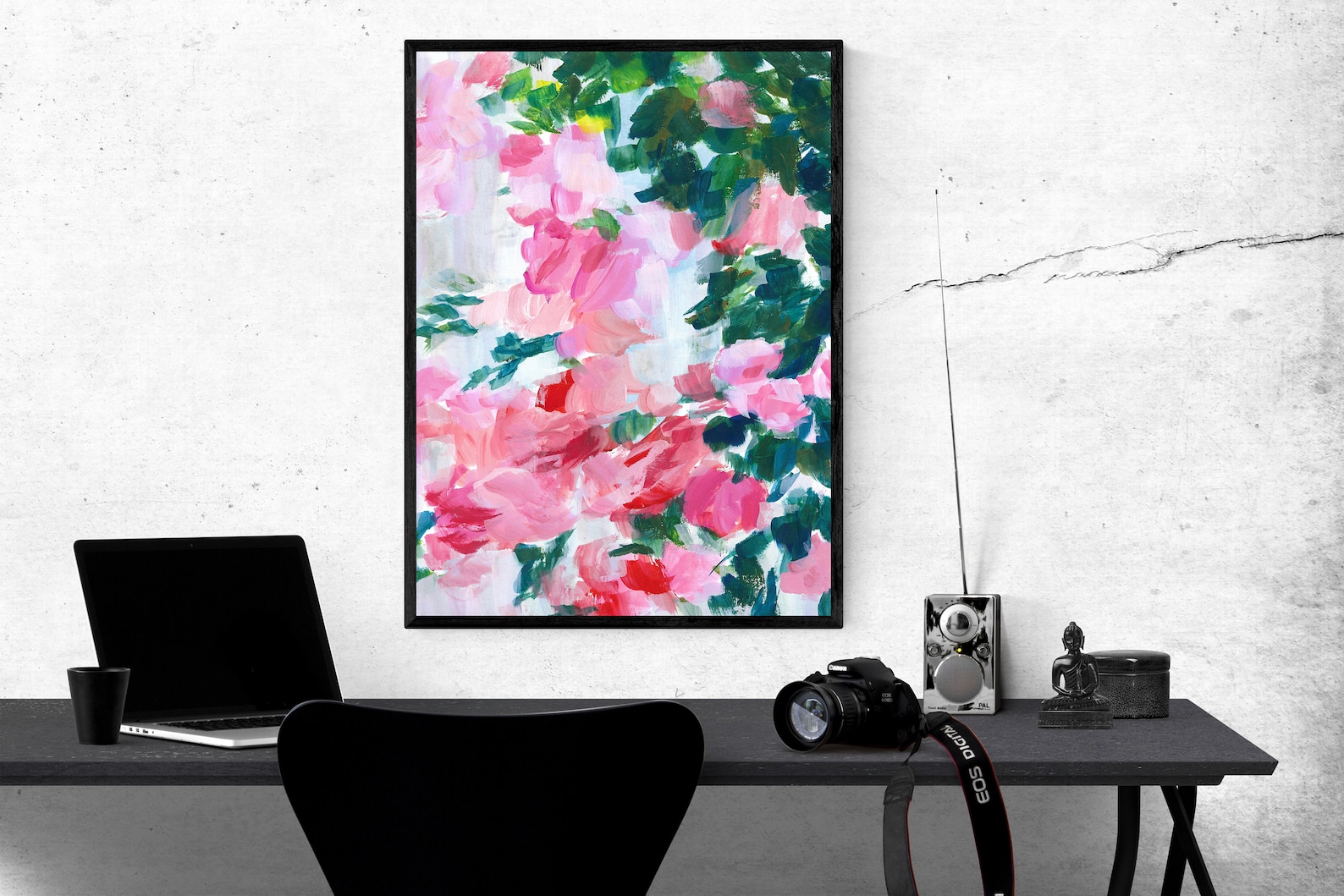 Abstract Flowers Wall Art Printable Abstract Painting - Etsy