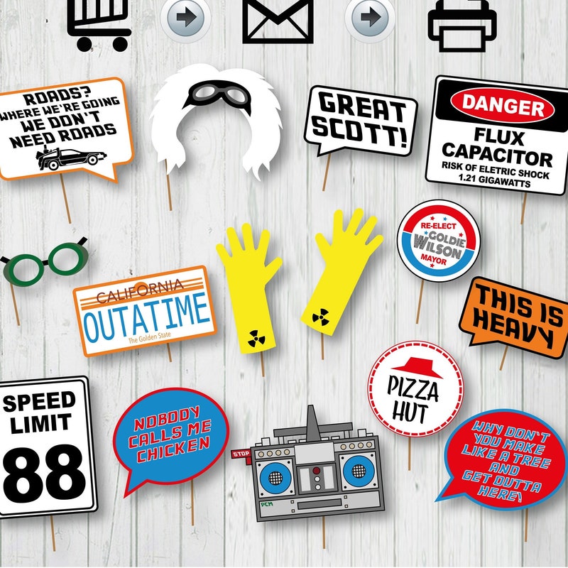 Back to the Future Party Decorations - Etsy