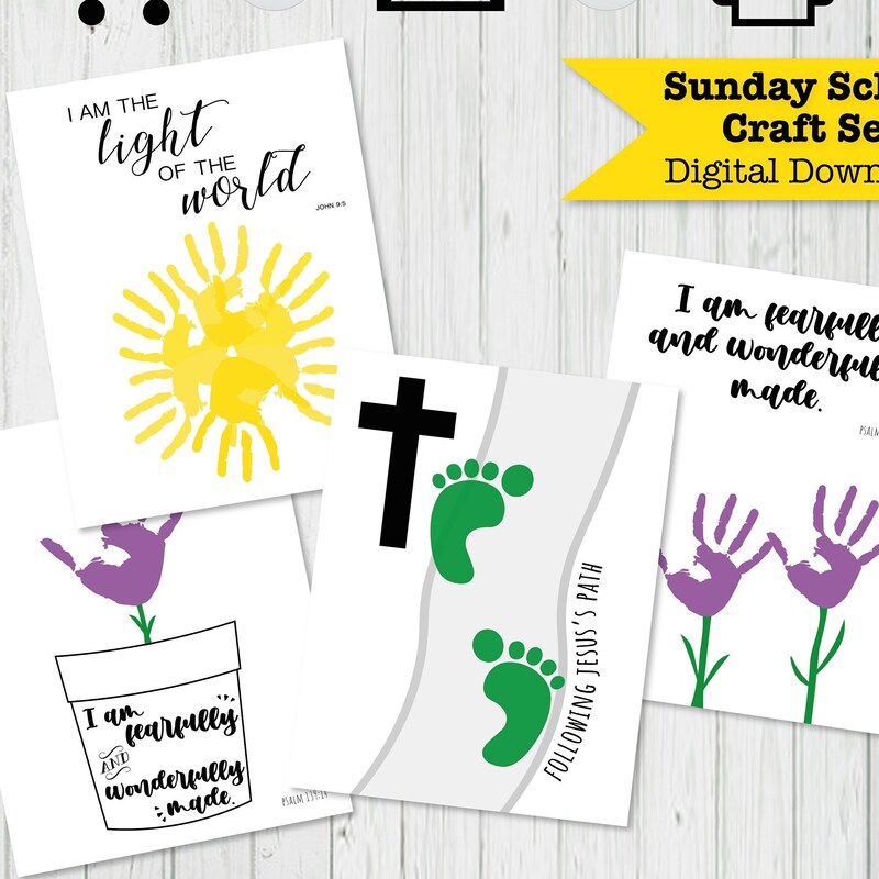 God Made Me Handprint Craft - Etsy