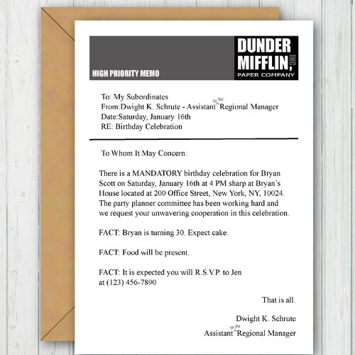 The Office Party Invitation Digital & Customizable - Etsy