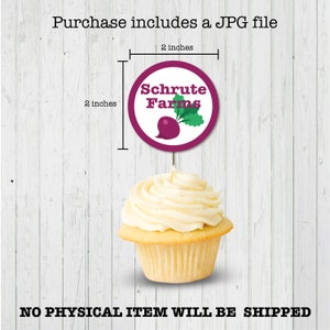 The Office TV Cupcake Toppers Party Printable - Tv Series Inspired, the ...