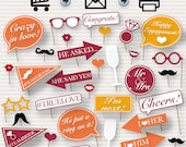 Book Club Photo Booth Printable Props - Book Club Wine Reading Chapter ...