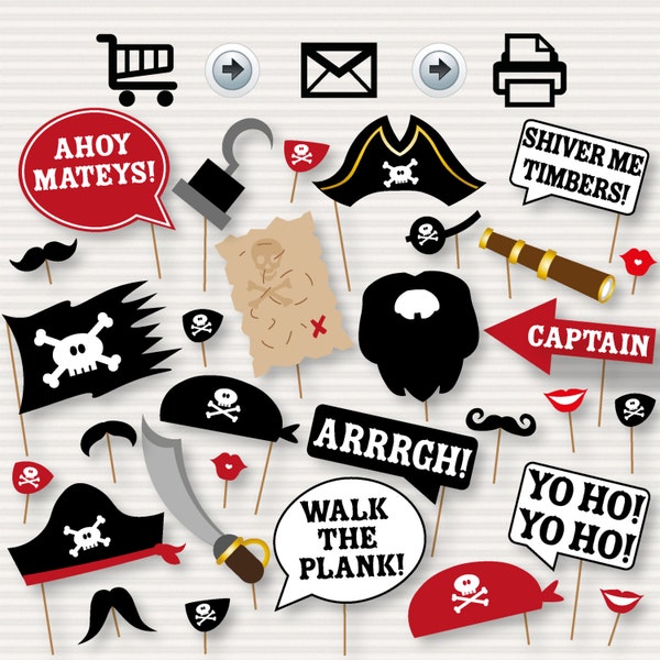 Pirate Photo Booth - Etsy