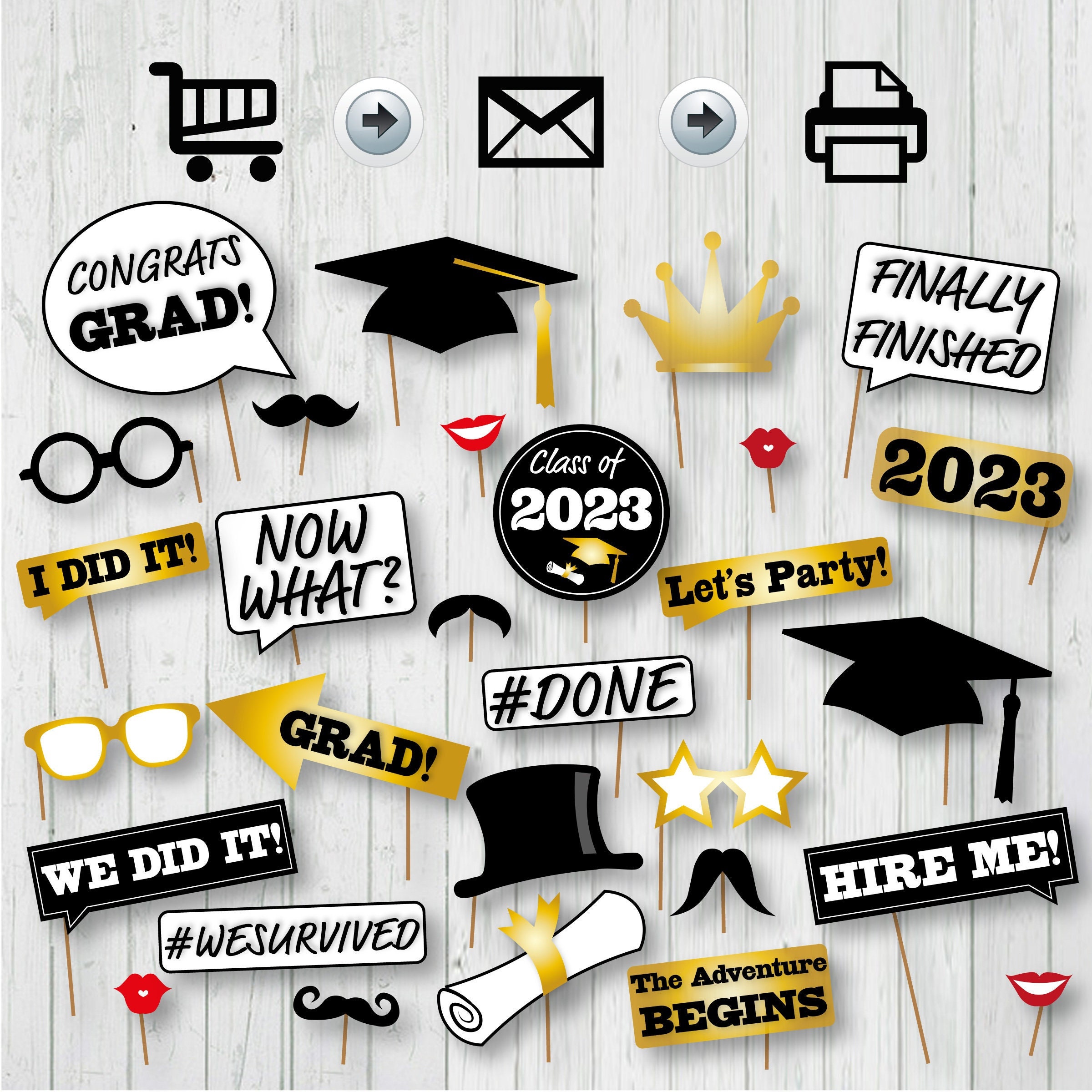 Printable Graduation Photo Booth Props Graduation By - vrogue.co Printable Graduation Photo Booth Props Graduation By - vrogue.co