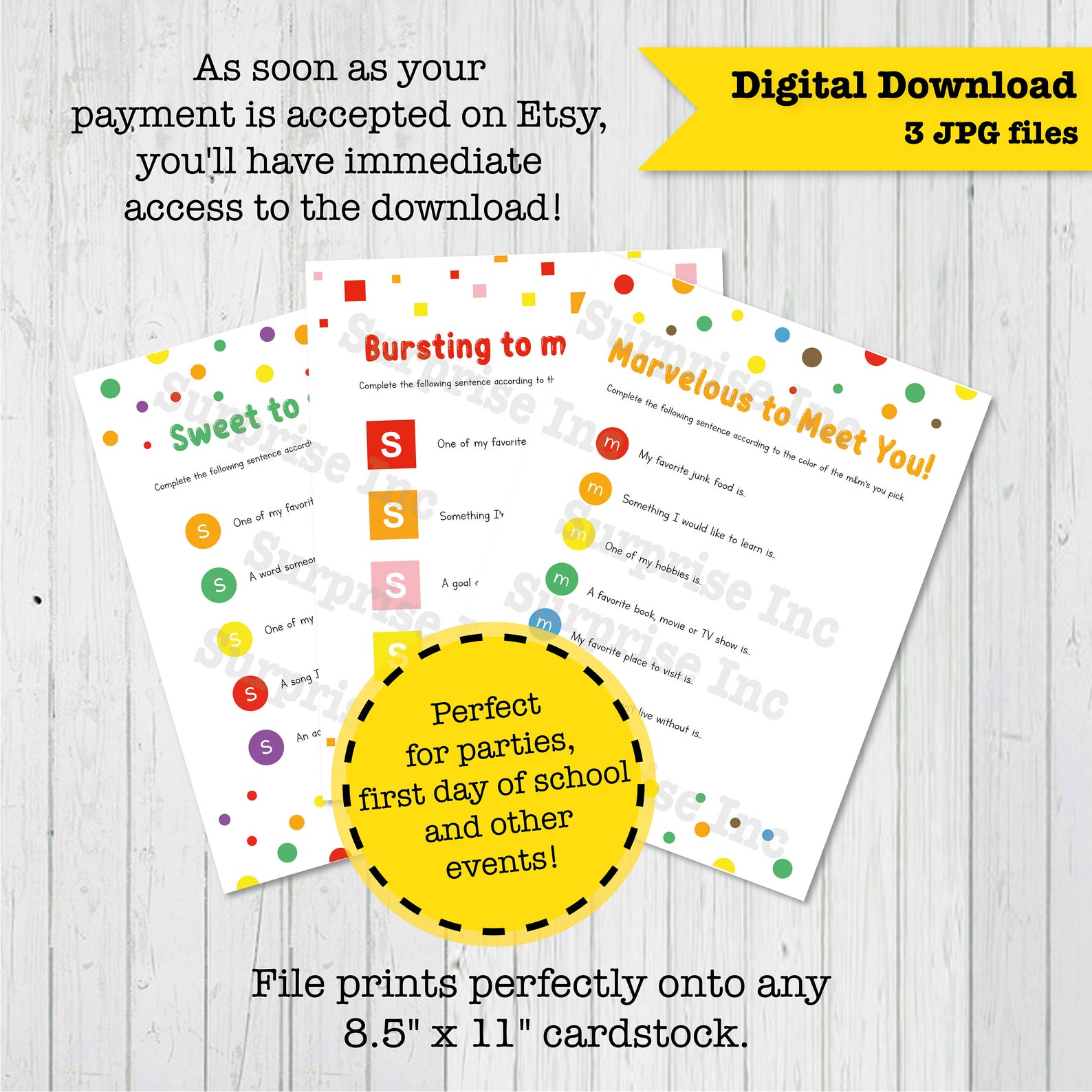 Rainbow Candy Ice Breakers Printable Games Get to Know You - Etsy Rainbow Candy Ice Breakers Printable Games Get to Know You - Etsy