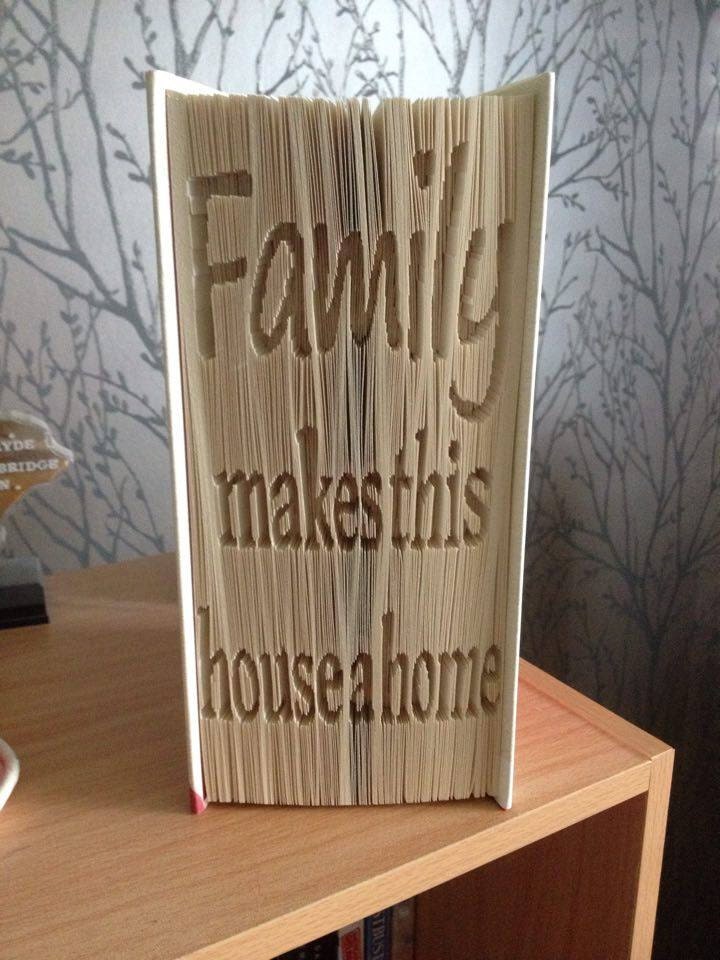 Family Make This House Cut and Fold Book Art Pattern - Etsy