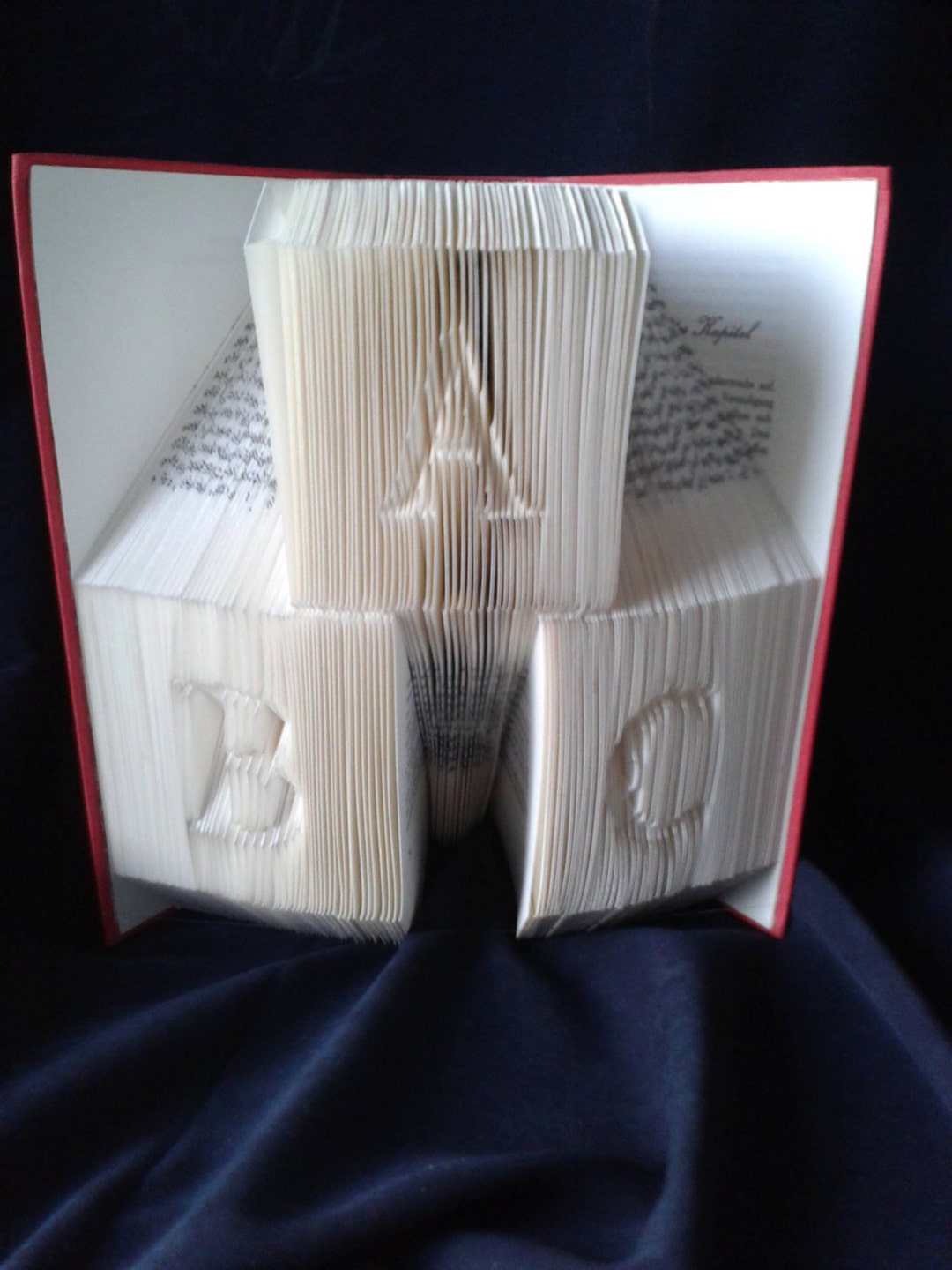 Alphabet Blocks Book Folding Pattern - Etsy