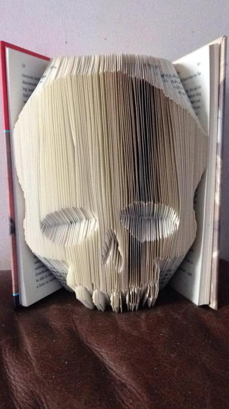 Skull Book Folding Pattern - Etsy