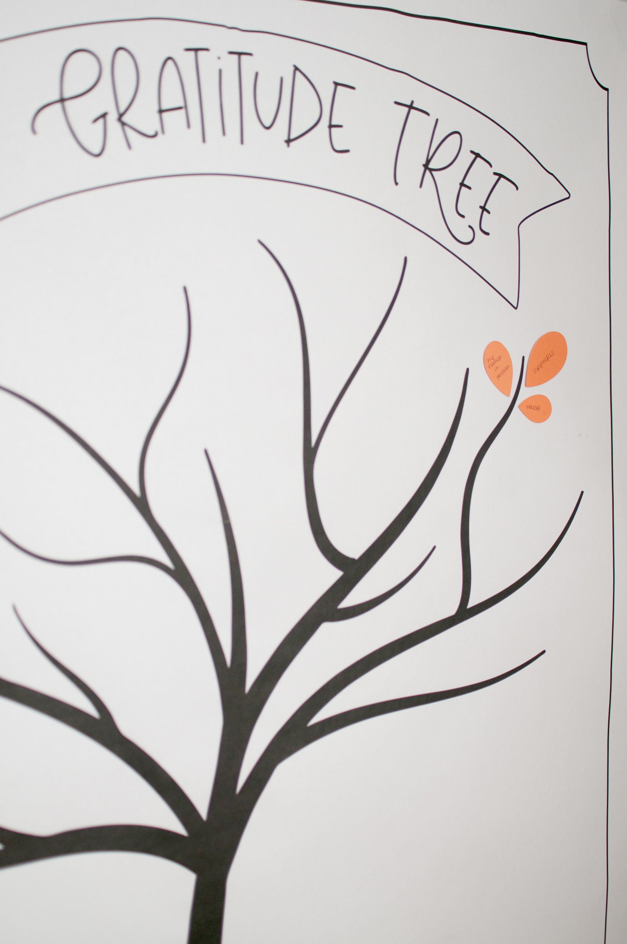 Gratitude Tree Engineer Prints/ Large Size Gratitude Tree/ Gratitude ...