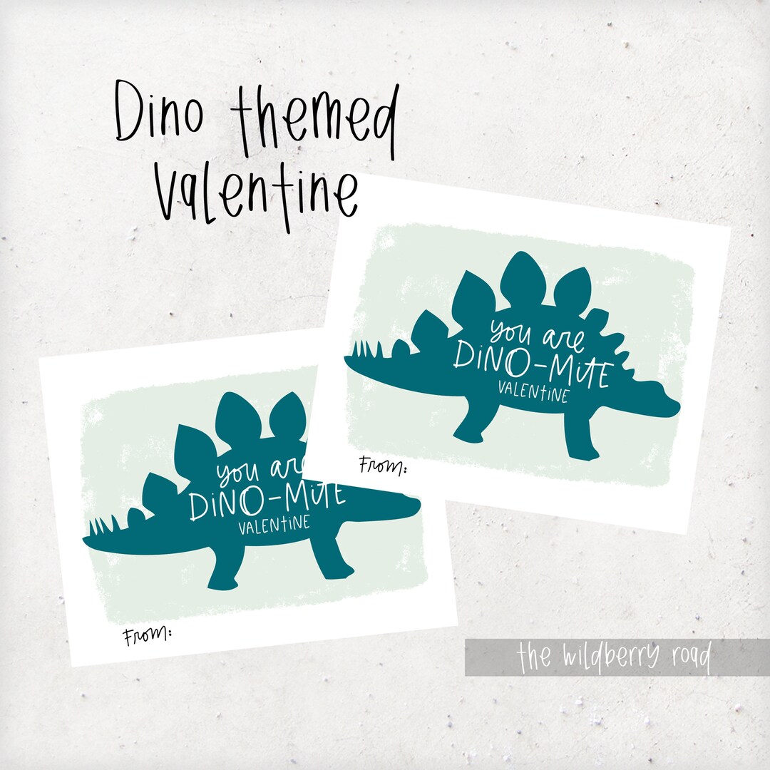Dinosaur Valentine/ Classroom Valentine/ You Are Dino-mite Valentine ...