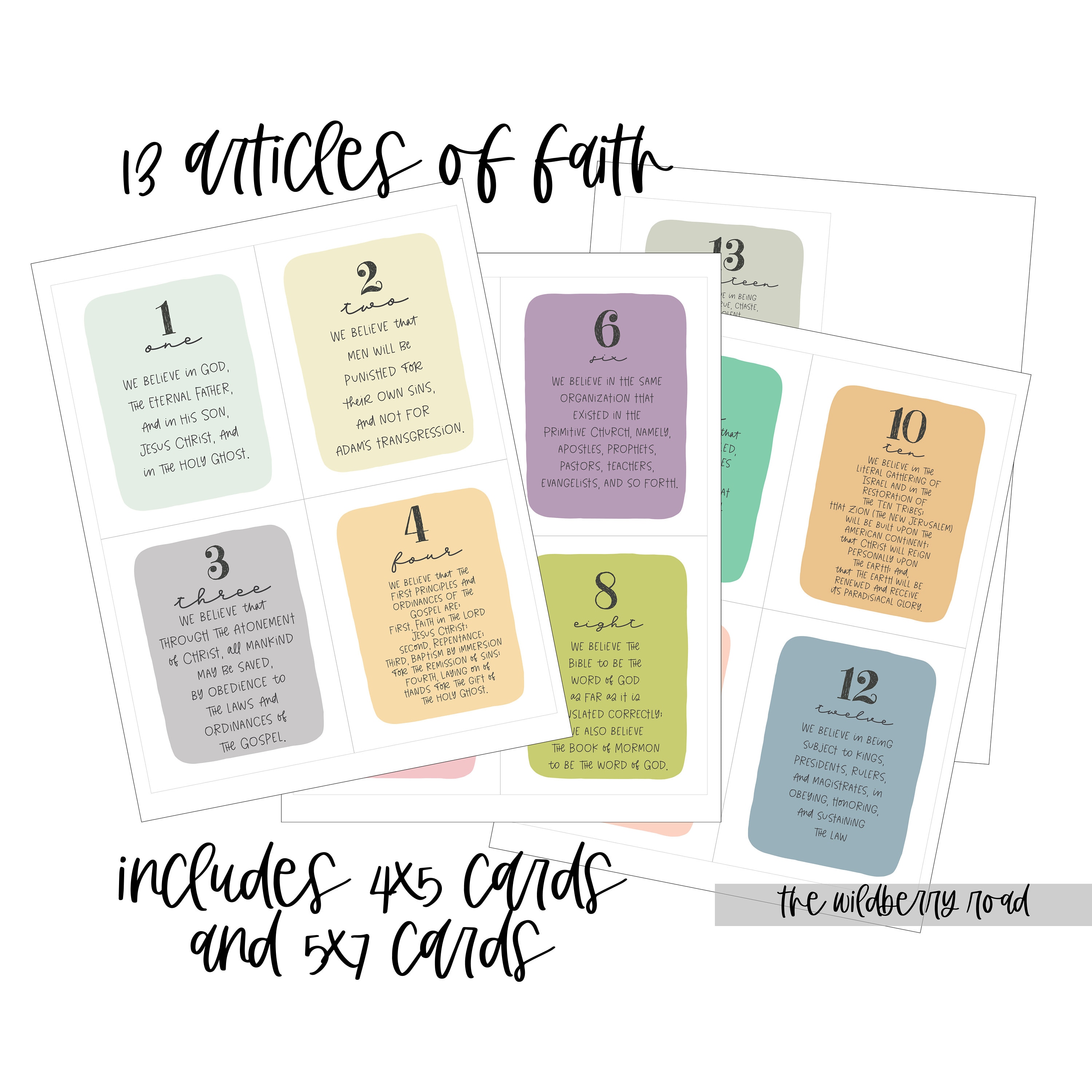 13th Article Of Faith Printable