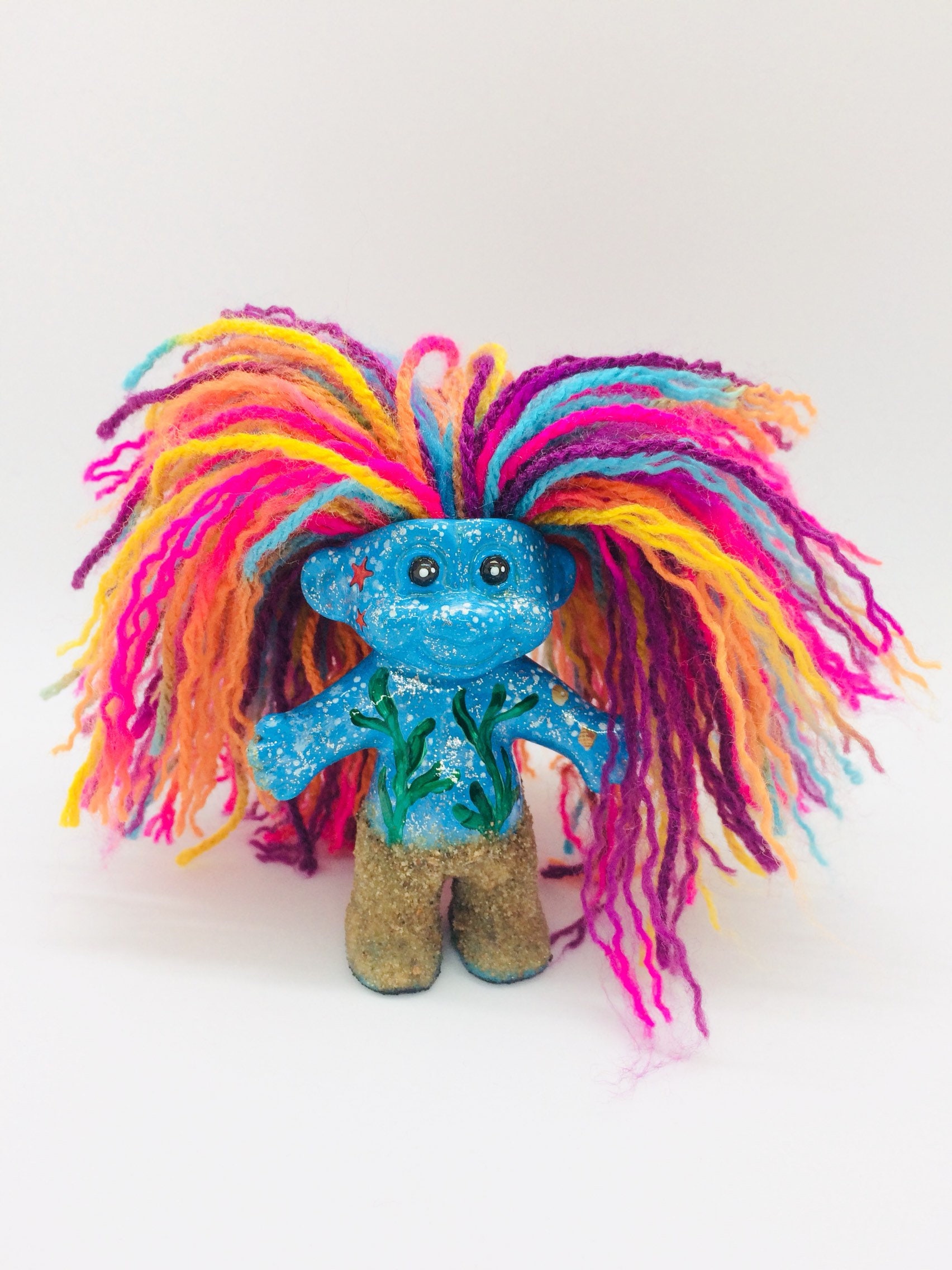 Namaste Troll Sea Baby Ocean Troll Doll Heirloom Doll - Etsy UK