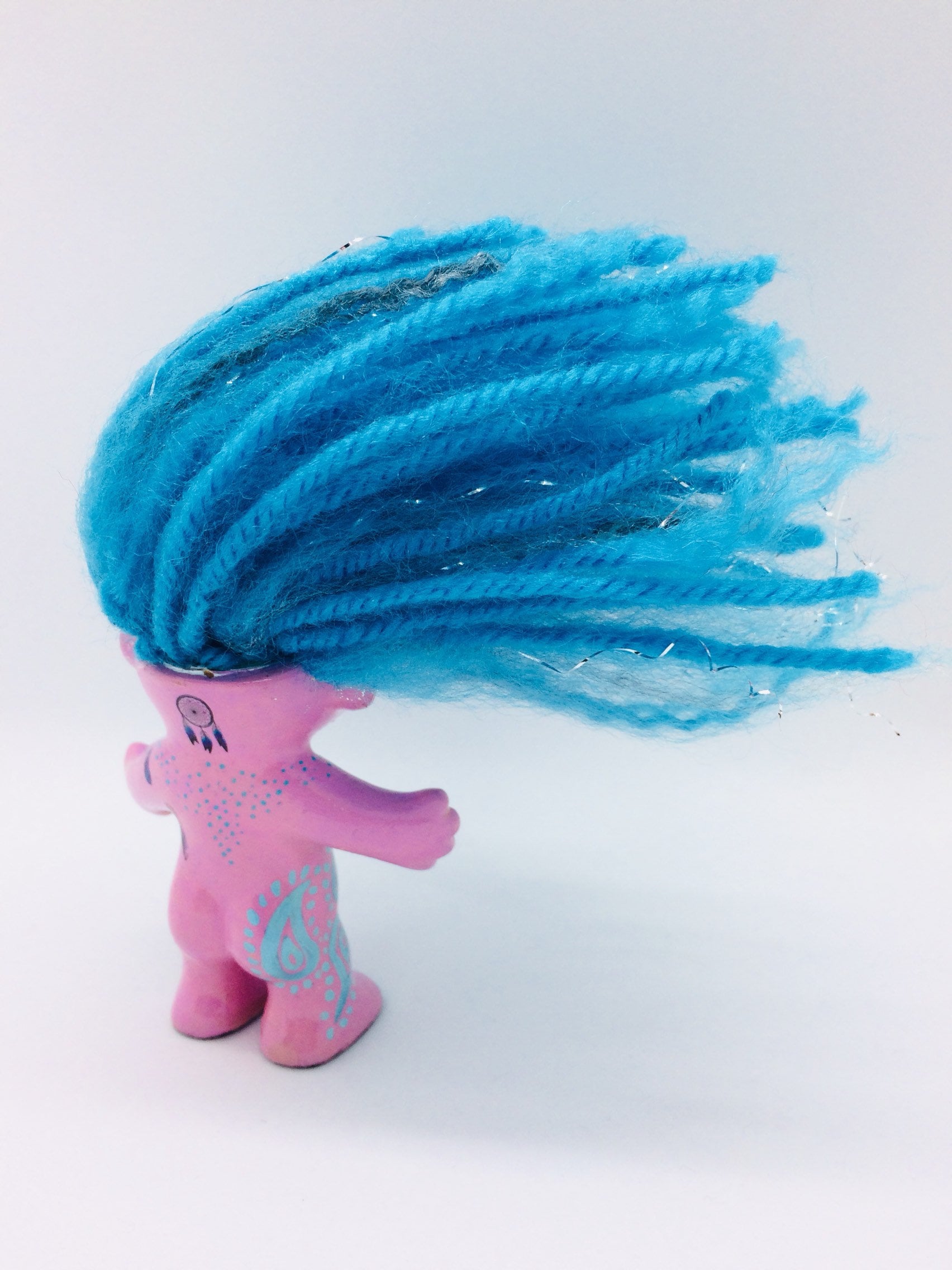 Namaste Troll Baby Pink & Blue Sparkly Troll Doll Birthday - Etsy