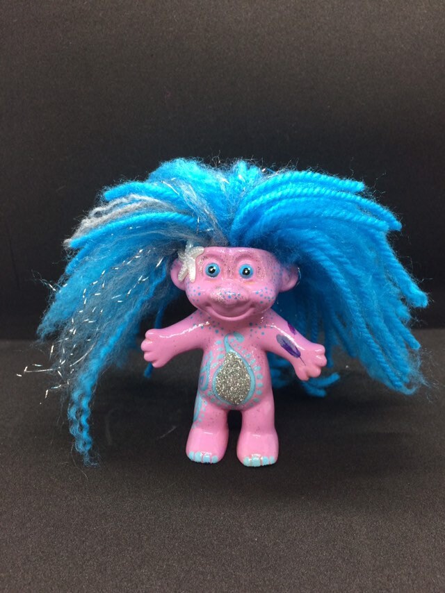 Namaste Troll, Baby Pink & Blue Sparkly Troll Doll, Birthday Gift Ideas ...