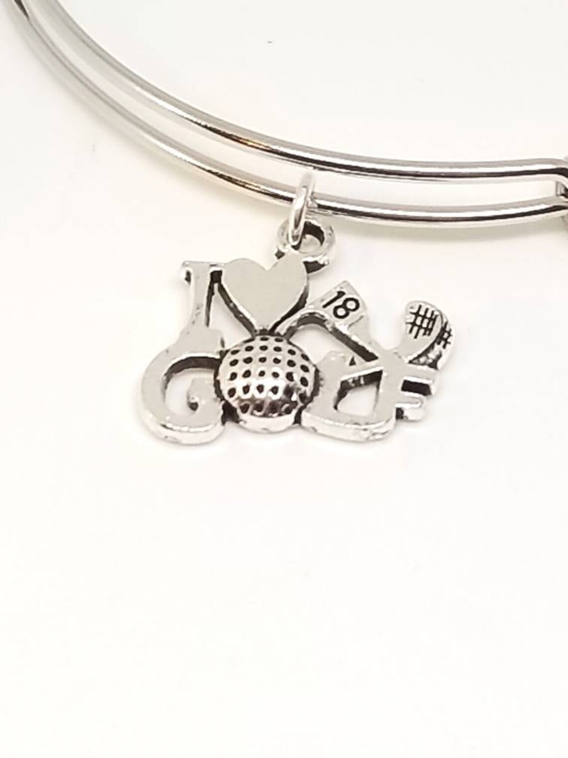 Golf bracelet Golf charm bracelet Golf jewelry Golf | Etsy