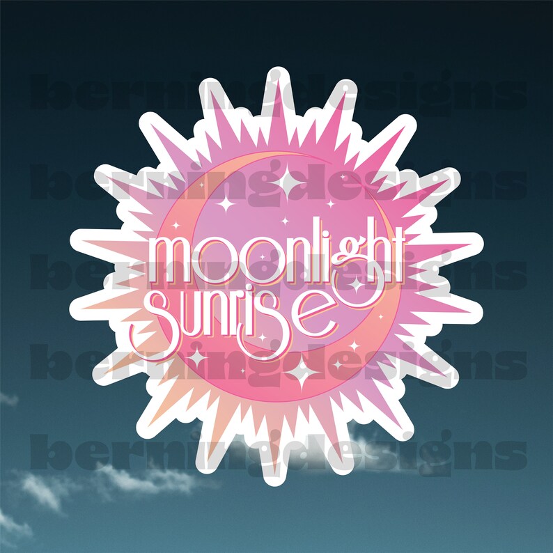 Mini Moonlight Sunrise Sticker, Twice, Ready to Be, Sticker, Kpop ...