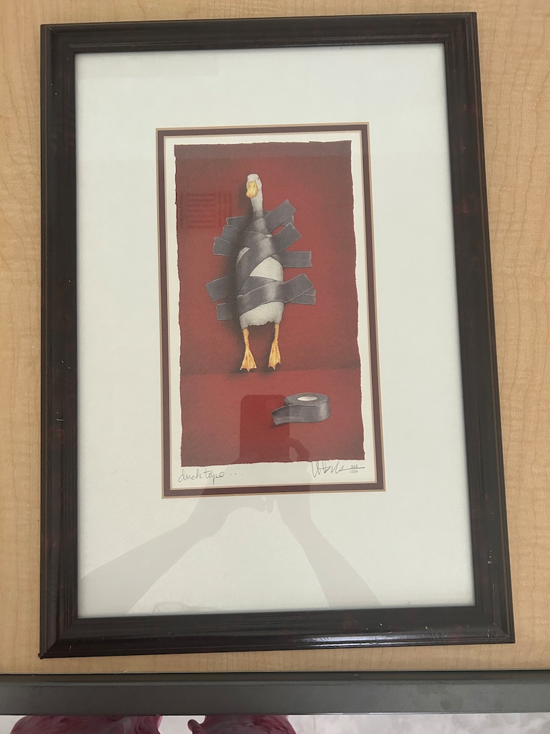 Will Bullas Duck Tape Limited Edition 529/1500 Framed. Wall Hangings ...