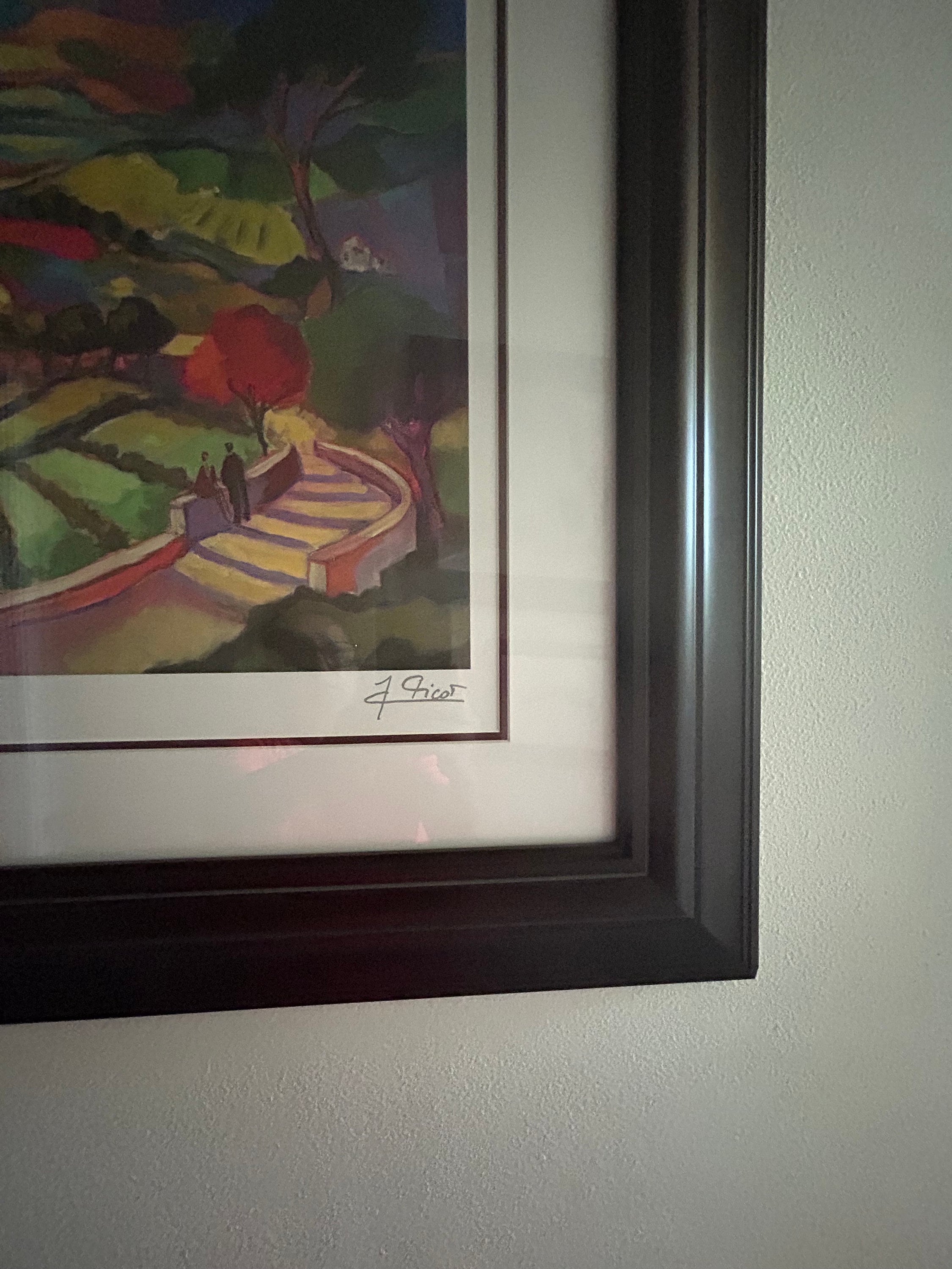 Jean-claude Picot Seriolithograph, Baie De Cannes Framed Print - Etsy