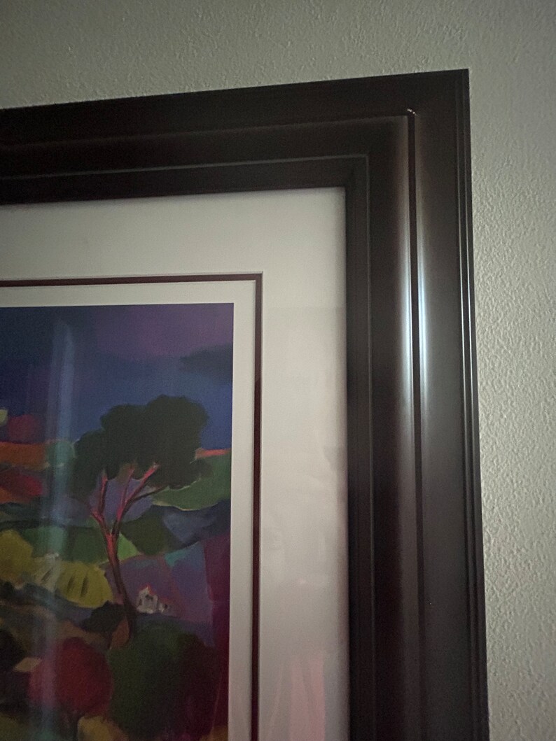 Jean-claude Picot Seriolithograph, Baie De Cannes Framed Print - Etsy