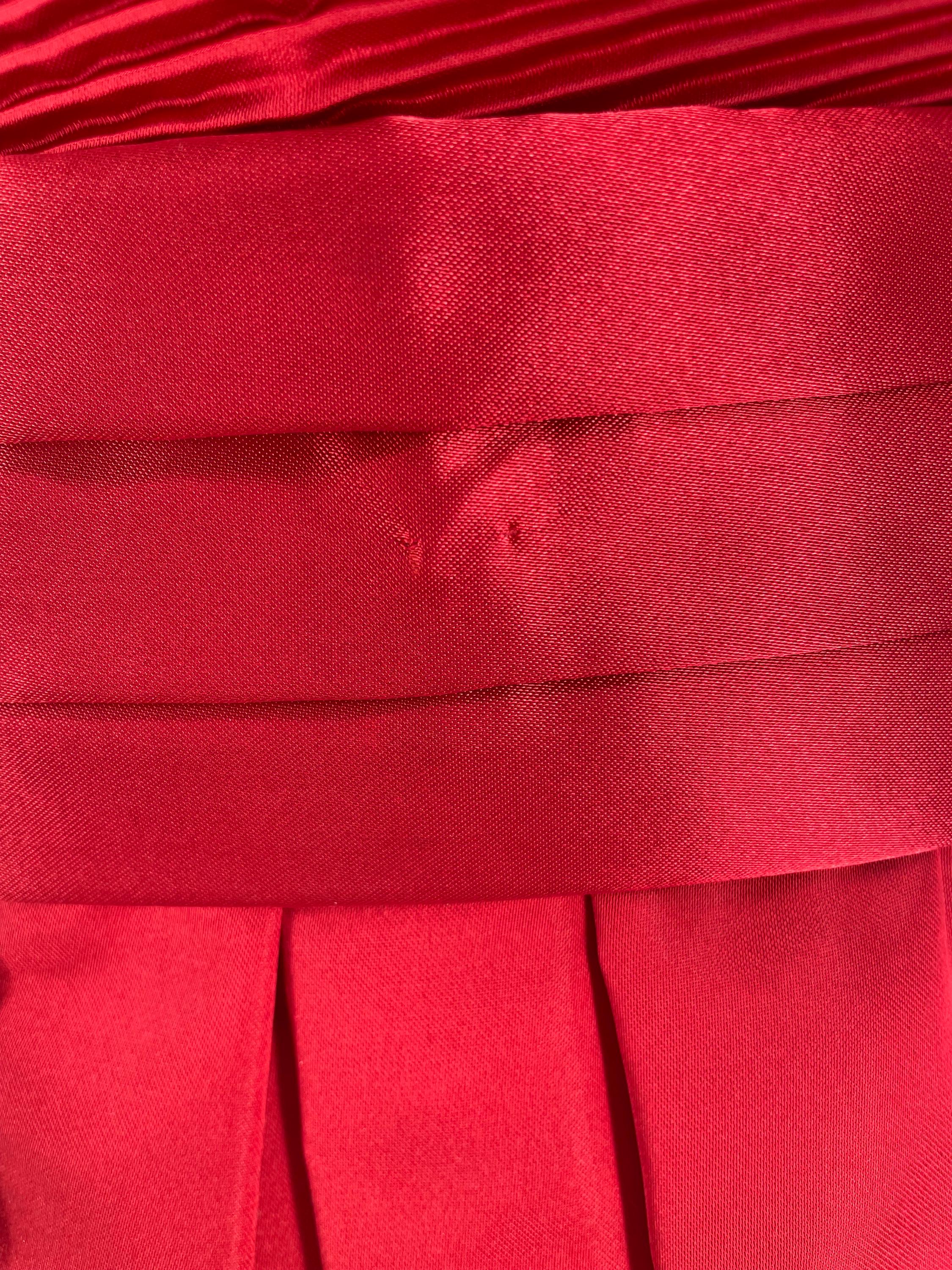 Rare 1980s Ruby Red Donna Morgan Satin Puff Sleeve Cocktail Dress - Etsy