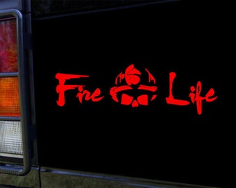 Fire Life Decal (You'll Enjoy) | Etsy