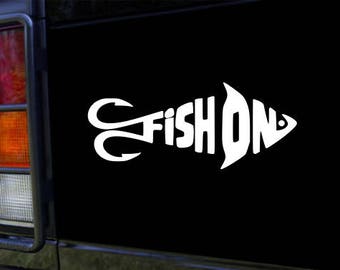 Fishing Pole Flag Vinyl Sticker Decal for Car Truck Yeti and | Etsy