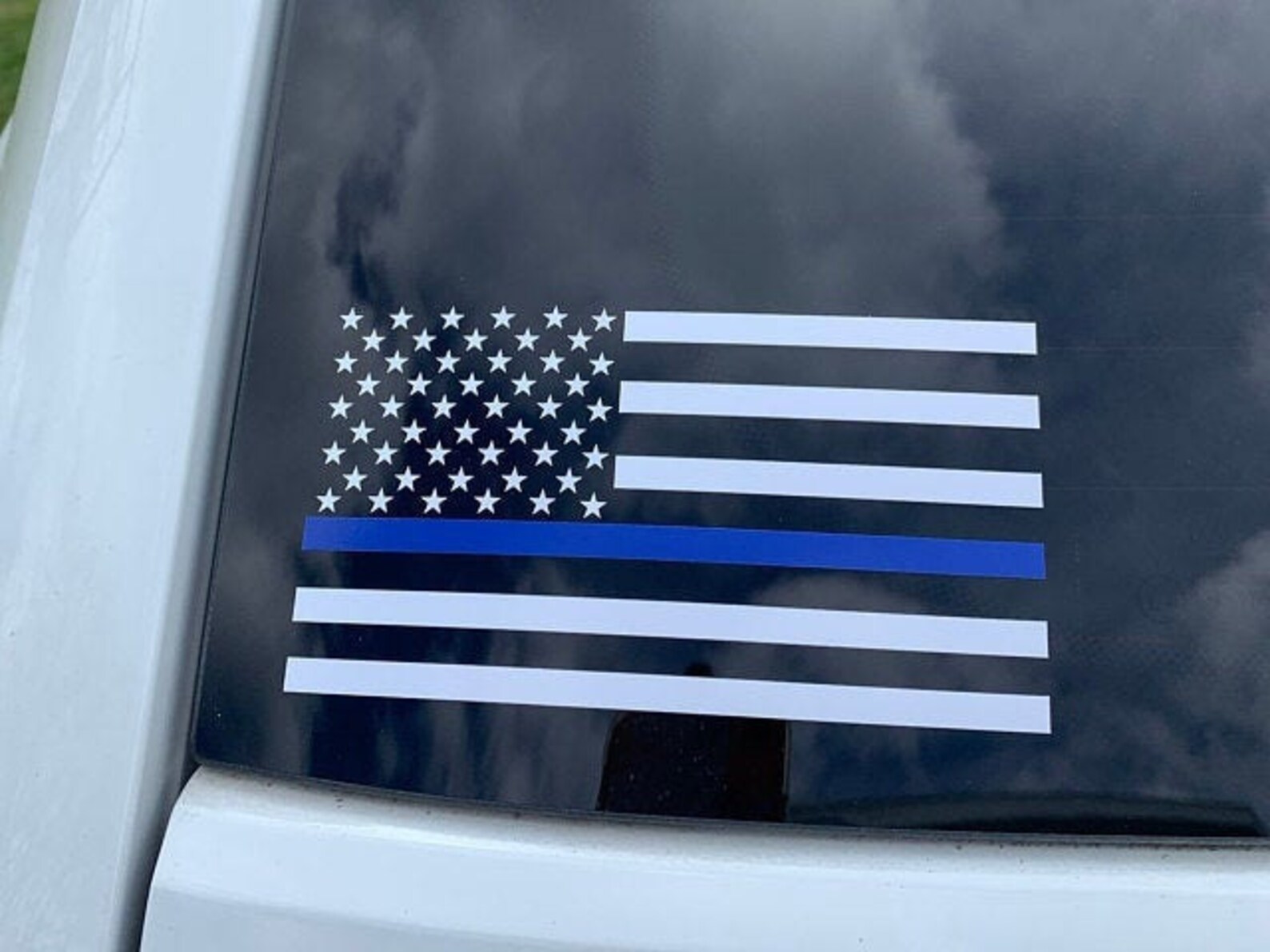 Thin Blue Line Flag Vinyl Sticker Decal for Truck Car Window | Etsy