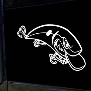 Crank Bait Fishing Lure Vinyl Sticker Decal for Car Truck - Etsy