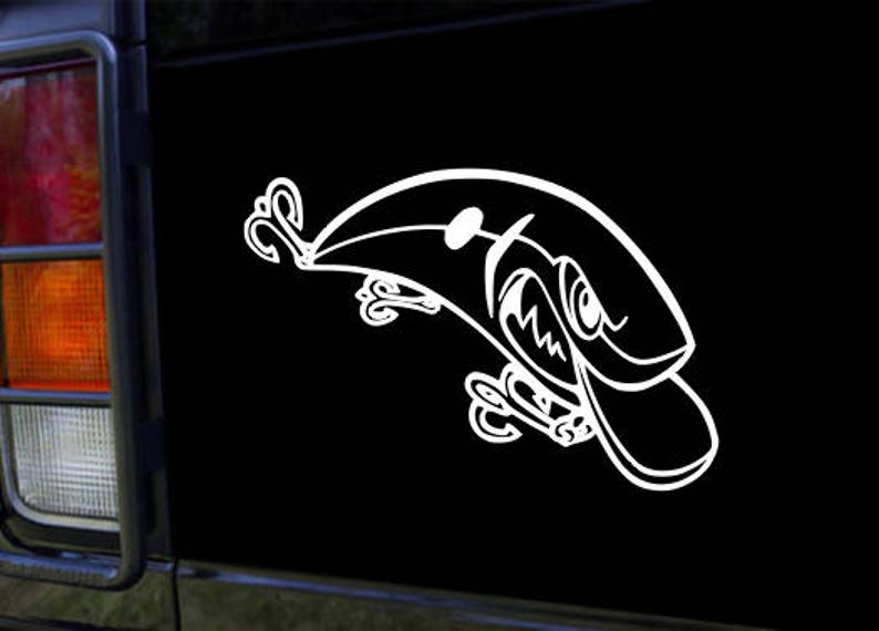 Crank Bait Fishing Lure Vinyl Sticker Decal for Car Truck - Etsy