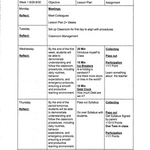 2024-2025 Course Content Calendar - Etsy