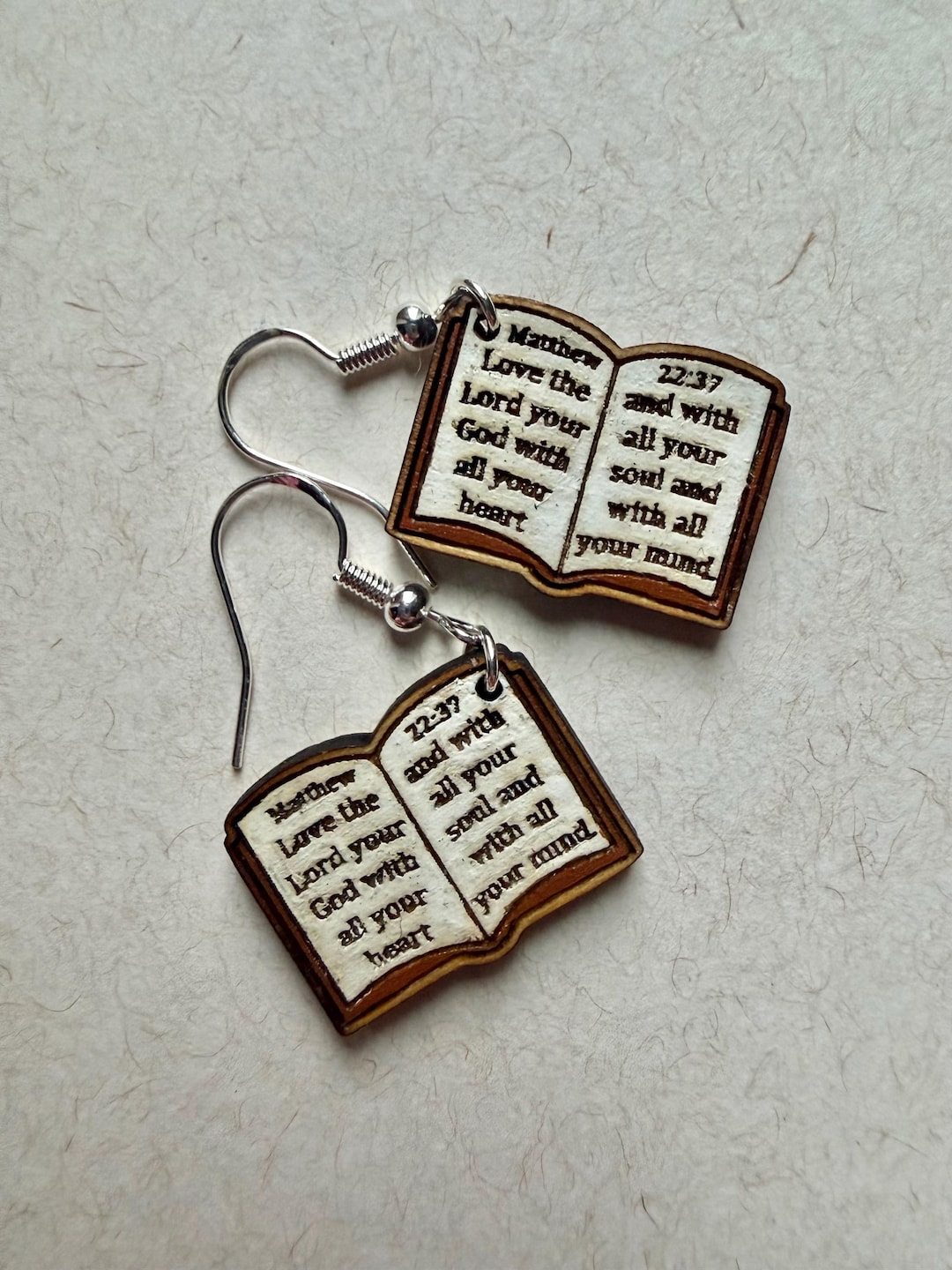Custom Bible Verse Earrings, Bible Verse Earrings, Christian Earrings ...