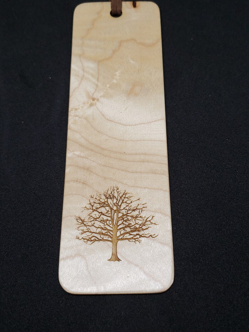 Wood Bookmark, Laser Engraved - Etsy