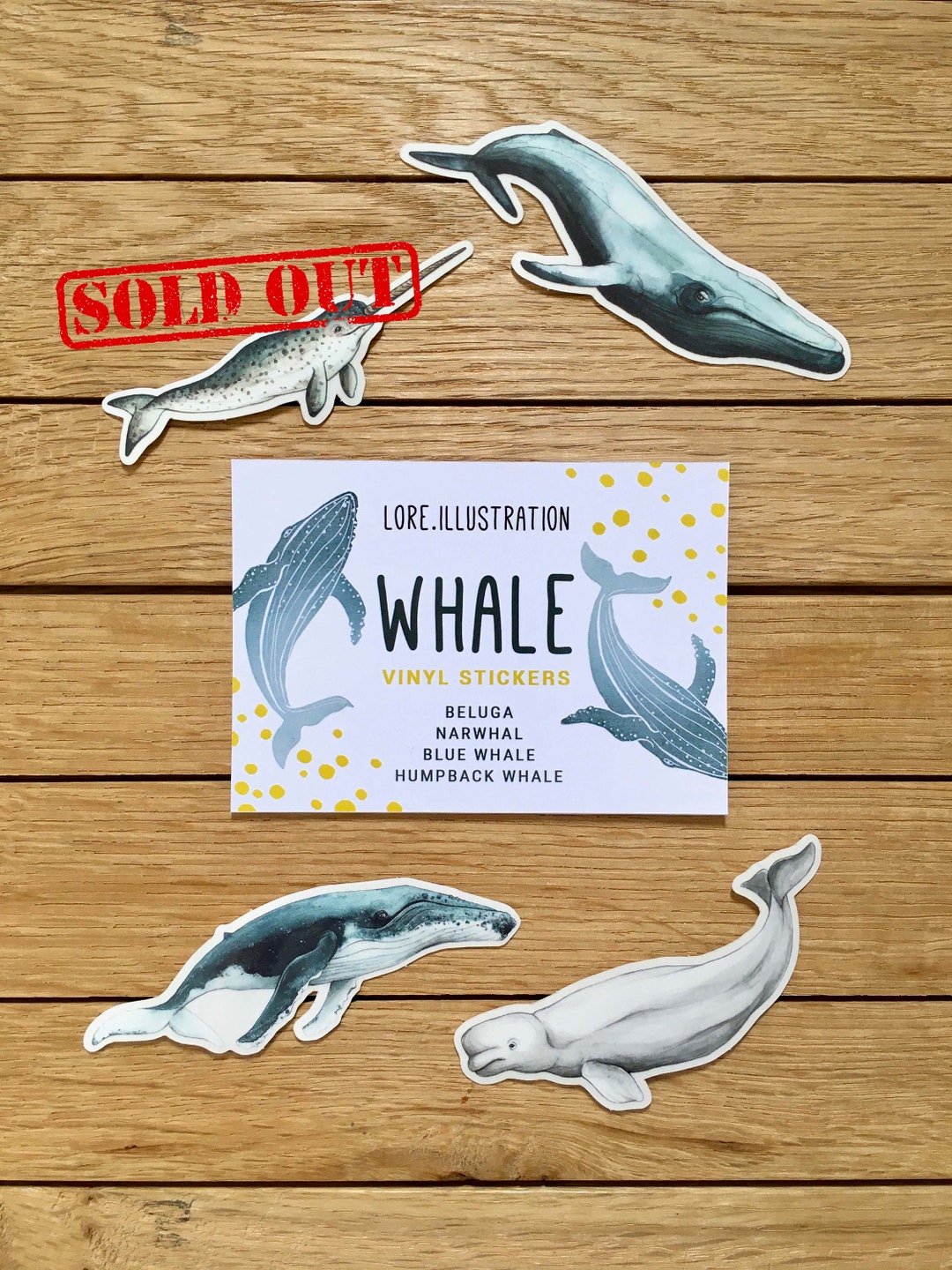 Whale Stickers Transparent Stickers Vinyl Stickers Set - Etsy