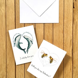 Valentine's Day Cards, Greeting Card, Bee My Valentine, I Whaley Love ...