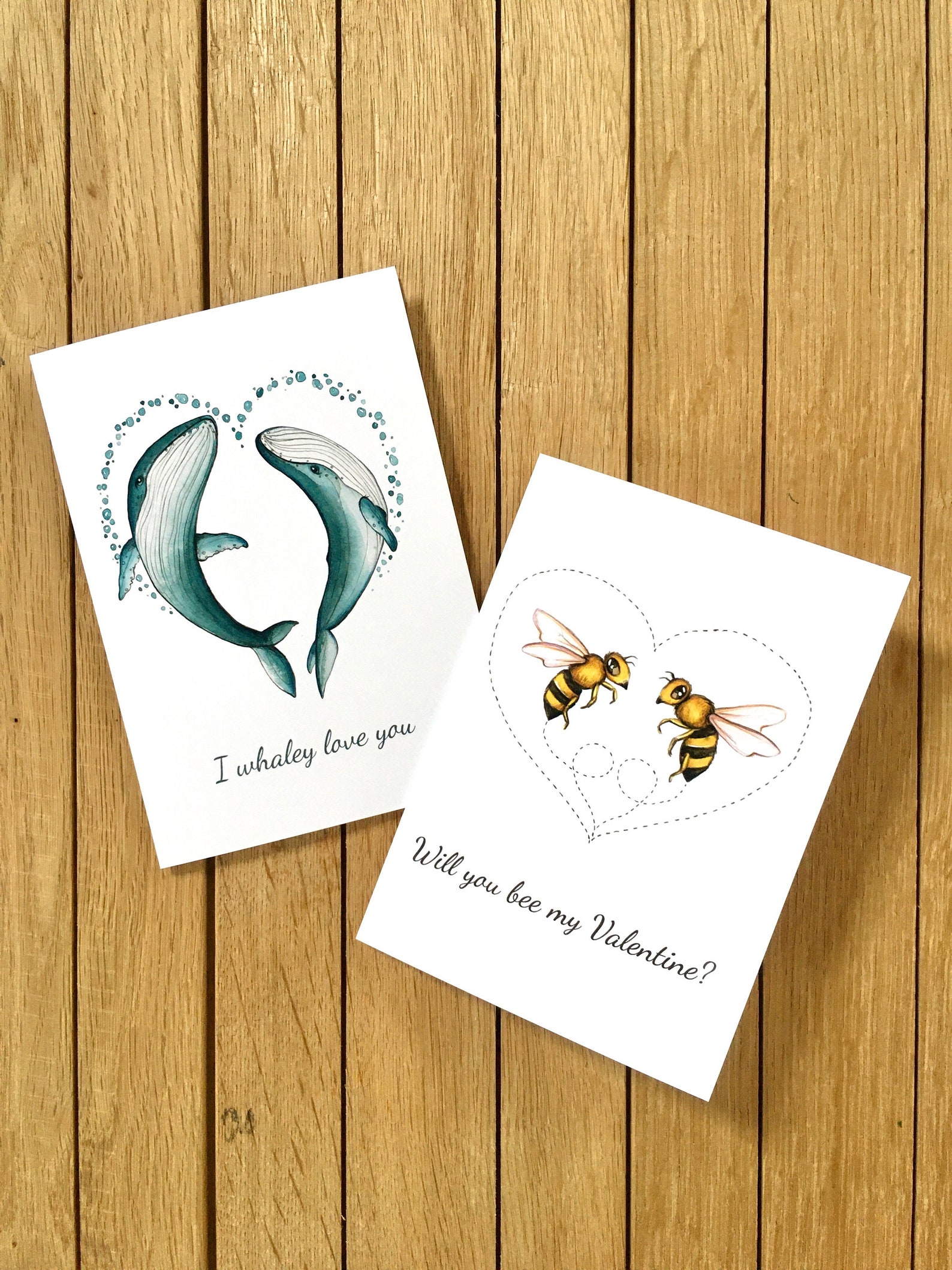 Valentine's Day Cards Greeting Card Bee My Valentine I | Etsy