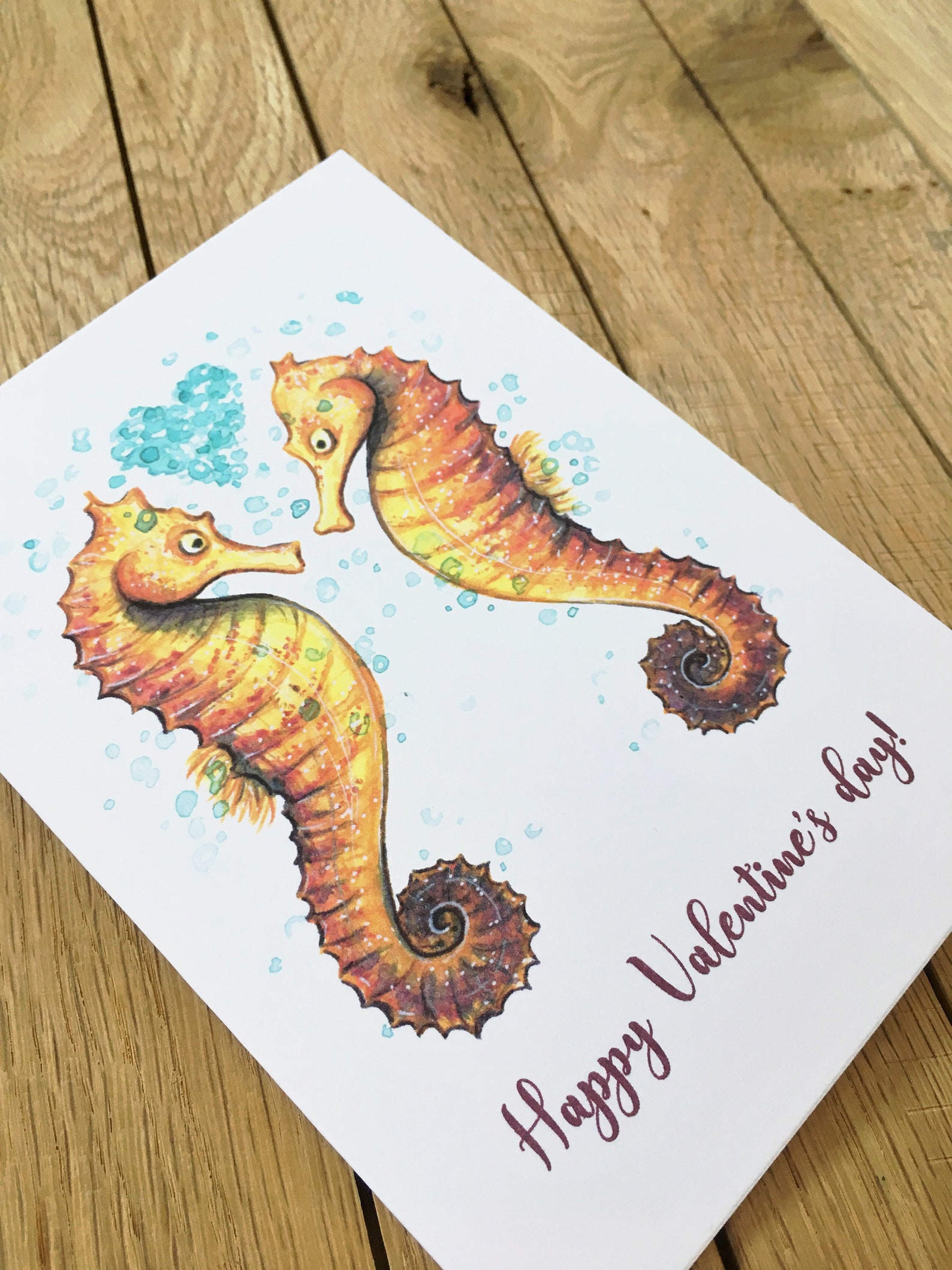 Valentine's Day Greeting Cards Love Cards Ocean Love | Etsy