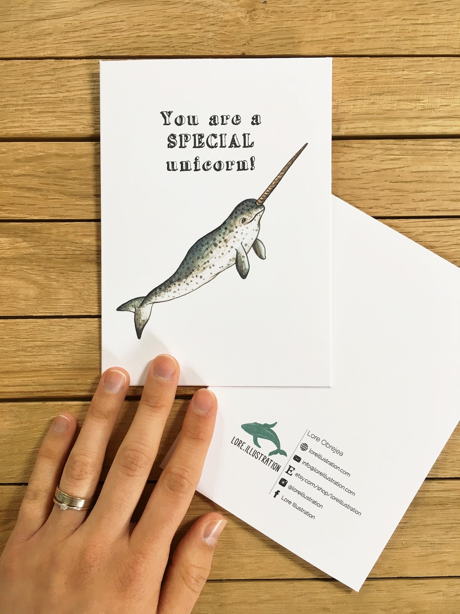 Custom Cards Sharks & Whales Greeting Cards Ocean Cards | Etsy