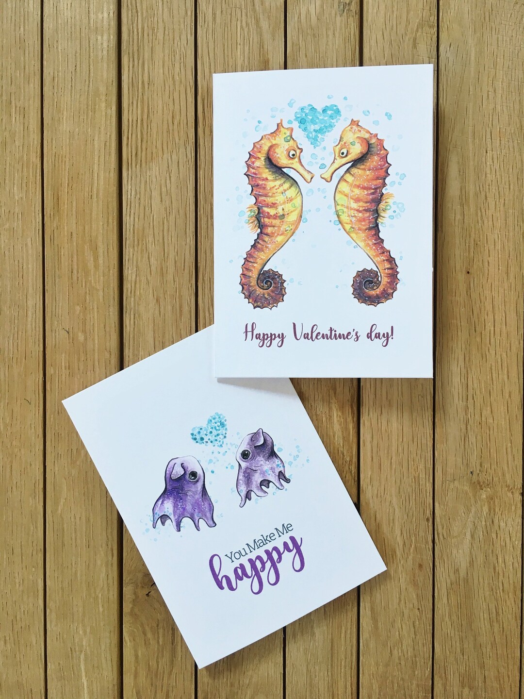 Valentine's Day, Greeting Cards, Love Cards, Ocean Love, Seahorses Love ...