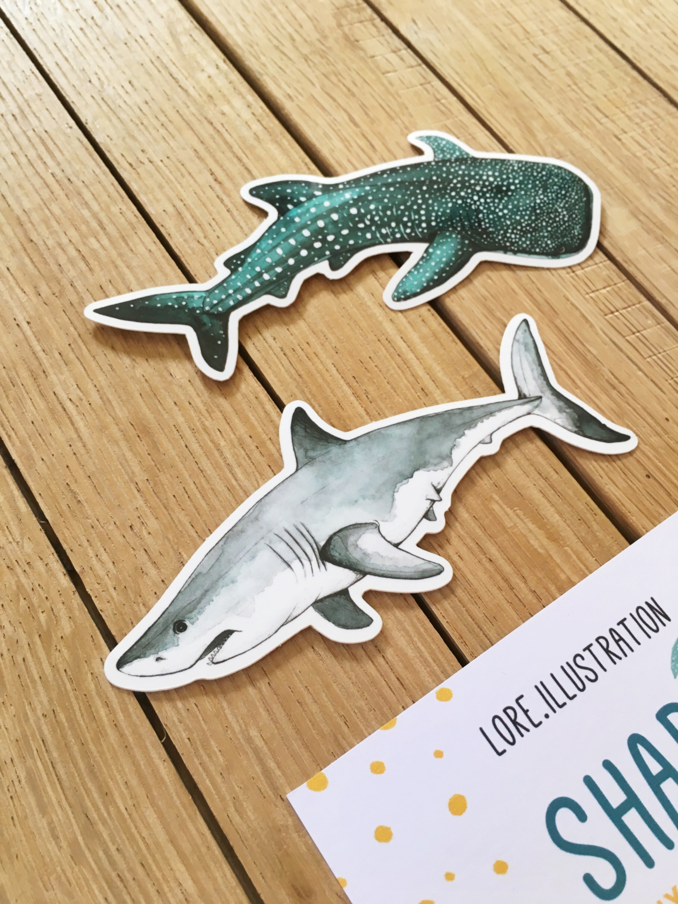 Hai Sticker Vinyl Sticker Haie Ocean Life plastikfreie - Etsy.de