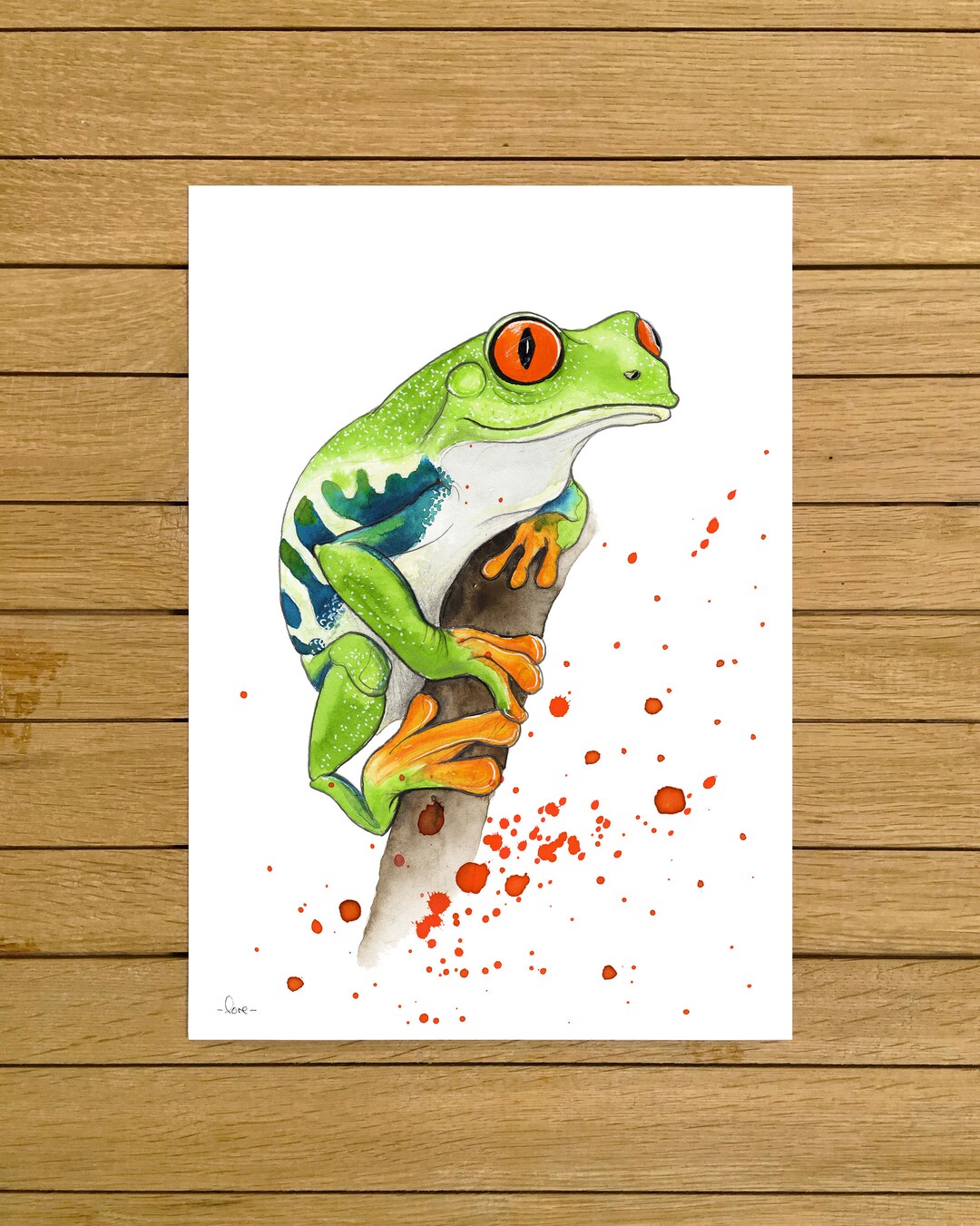 Tree Frog, Frog, Tropical Decor, Tropical, Home Decor, Colourful Print ...