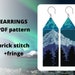 Northern Lights Earring Pattern, Seed Bead Earring Pattern, Landscape ...