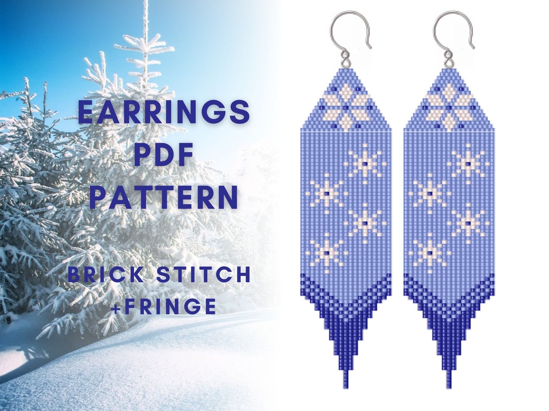 Christmas Snowflake Earring Pattern Snow Earring Pattern - Etsy