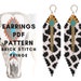 Snake Python Brick Stitch Earring Pattern, Cobra Earring Pattern, Seed ...
