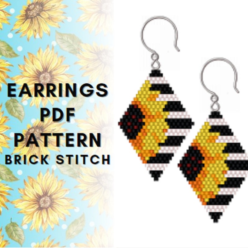 Beaded Sunflower - Etsy
