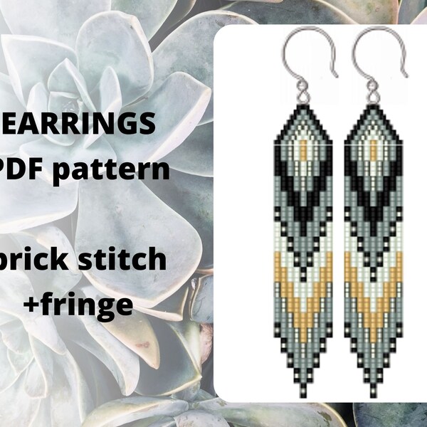 Beaded Fringe Earring Patterns - Etsy