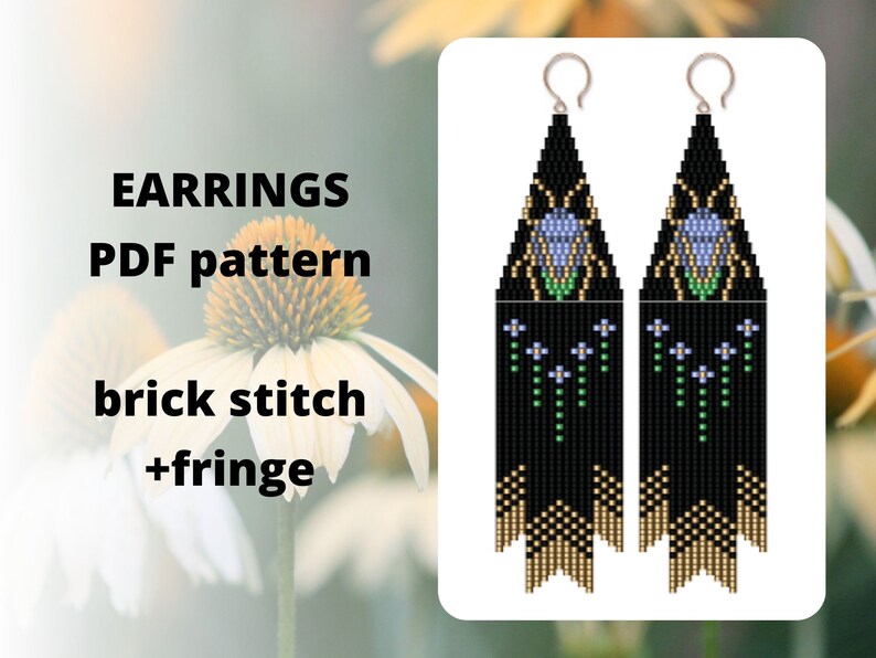 Bug Seed Bead Earring Pattern Beetle Earring Pattern - Etsy