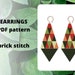 Triangles Earring Pattern, Abstract Earring Pattern, Seed Bead Patterns ...