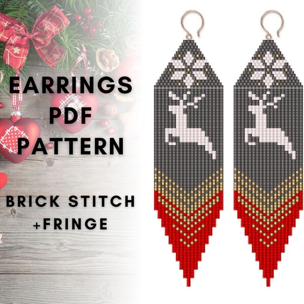 Beaded Fringe Earrings - Etsy