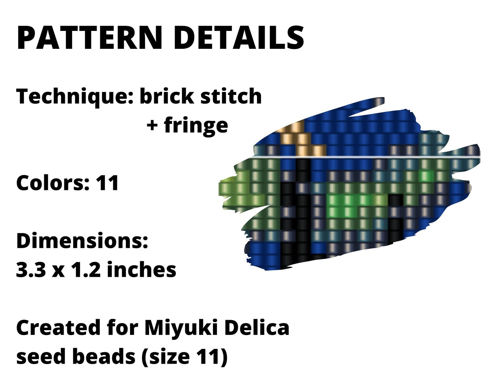 Aurora Borealis Beaded Earrings Pattern, Northern Pole Lights Fringe ...