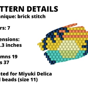 Ocean Wave Brick Stitch Earring Pattern, Seed Bead Earring Pattern ...